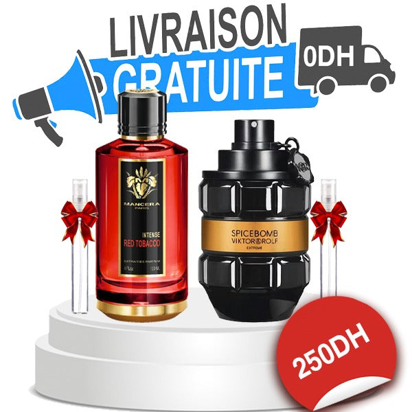 PACK RED TOBACCO + SPICE BOMB EXTREM – TWIN FRAGRANCE